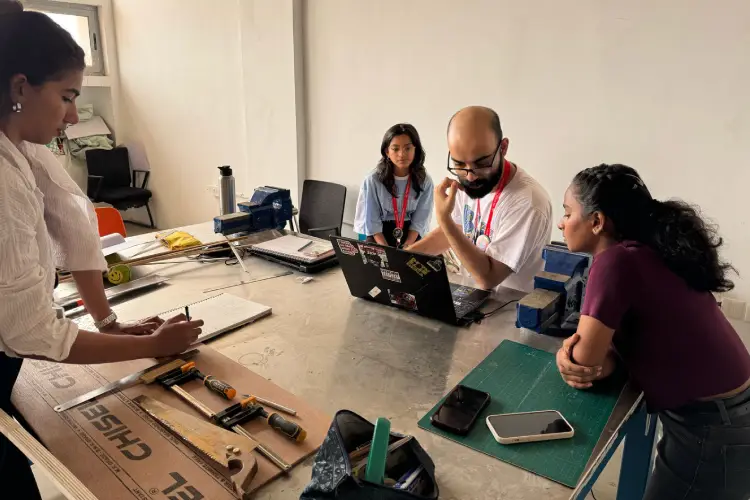 Workshop on craft for making ornaments out of coconut shells